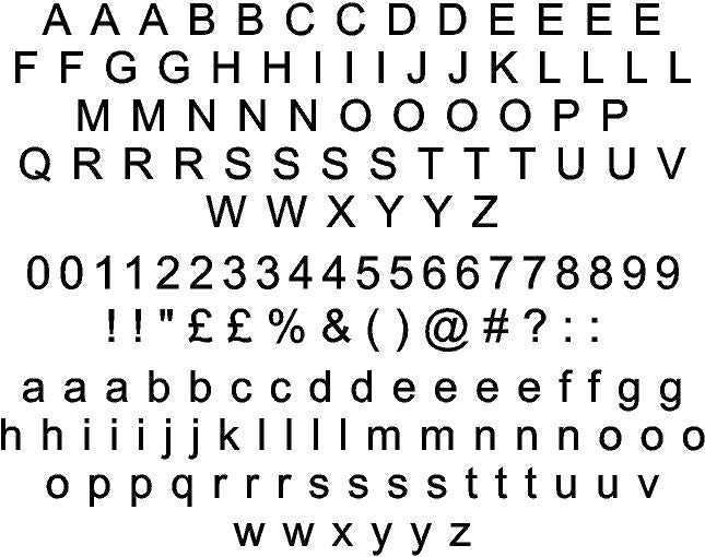 Arial Numbers