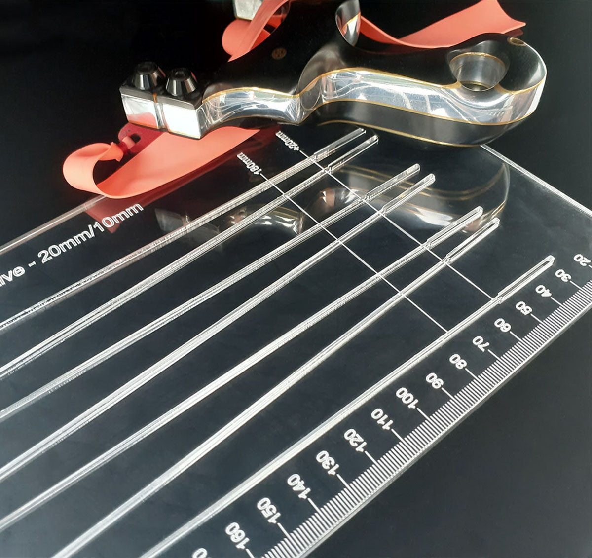 Professional Catapult Multi Flat Band Cutting Template with built in R ...